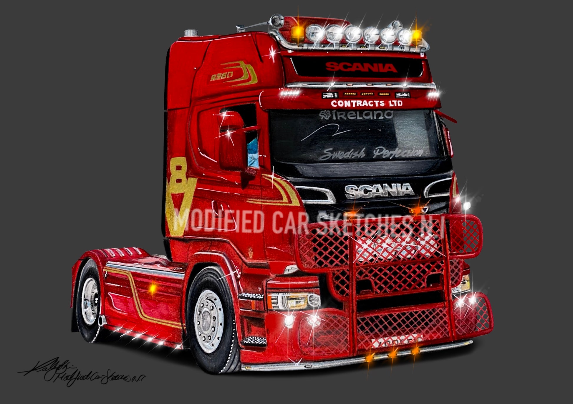 Scania Print – Modified Car Sketches