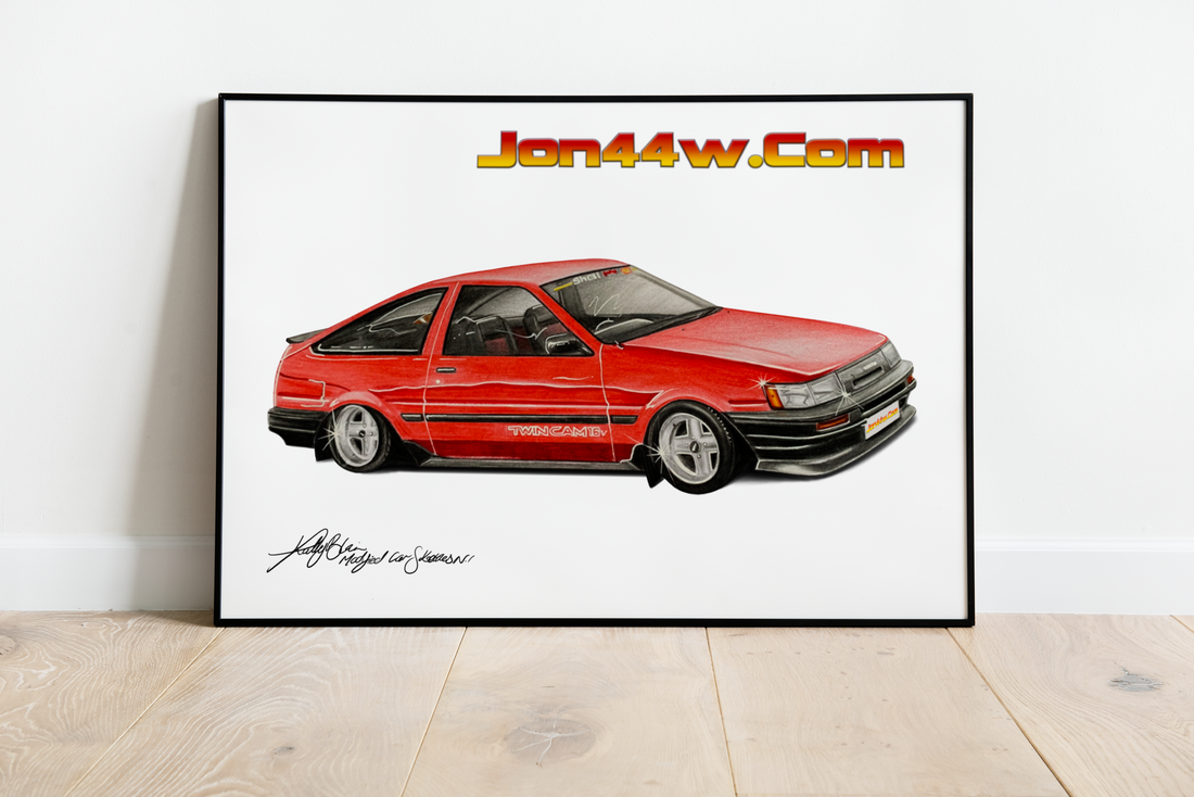 AE86 Twincam Print – Modified Car Sketches