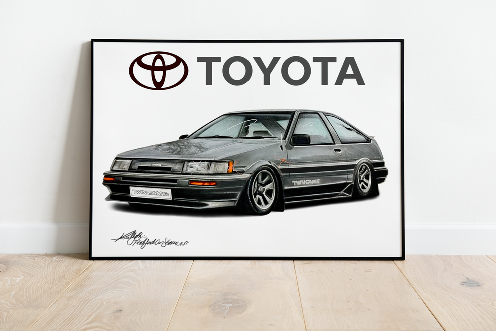 AE86 Twincam Print – Modified Car Sketches